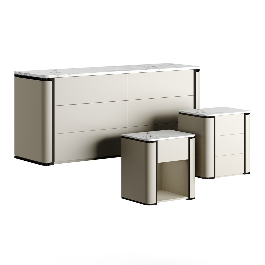 Fendi Casa Mercury Living Collection 3D 모델 - TurboSquid 1943791