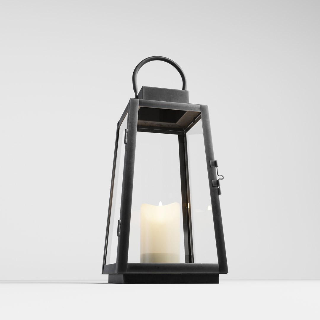 3D Trapeze LED Candle Lantern - TurboSquid 2047894