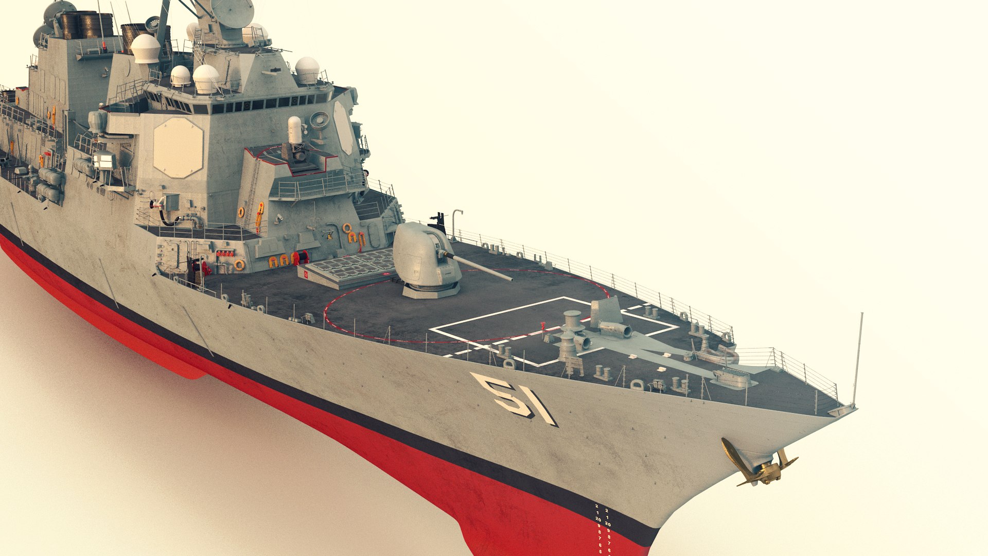 Uss arleigh burke ddg 51 3D model - TurboSquid 1453885
