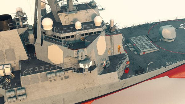 阿利·伯克号航空母舰LOD 33D模型 - TurboSquid 1453885