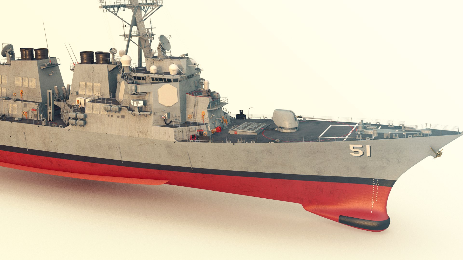 Uss Arleigh Burke Ddg 51 3D Model - TurboSquid 1453885