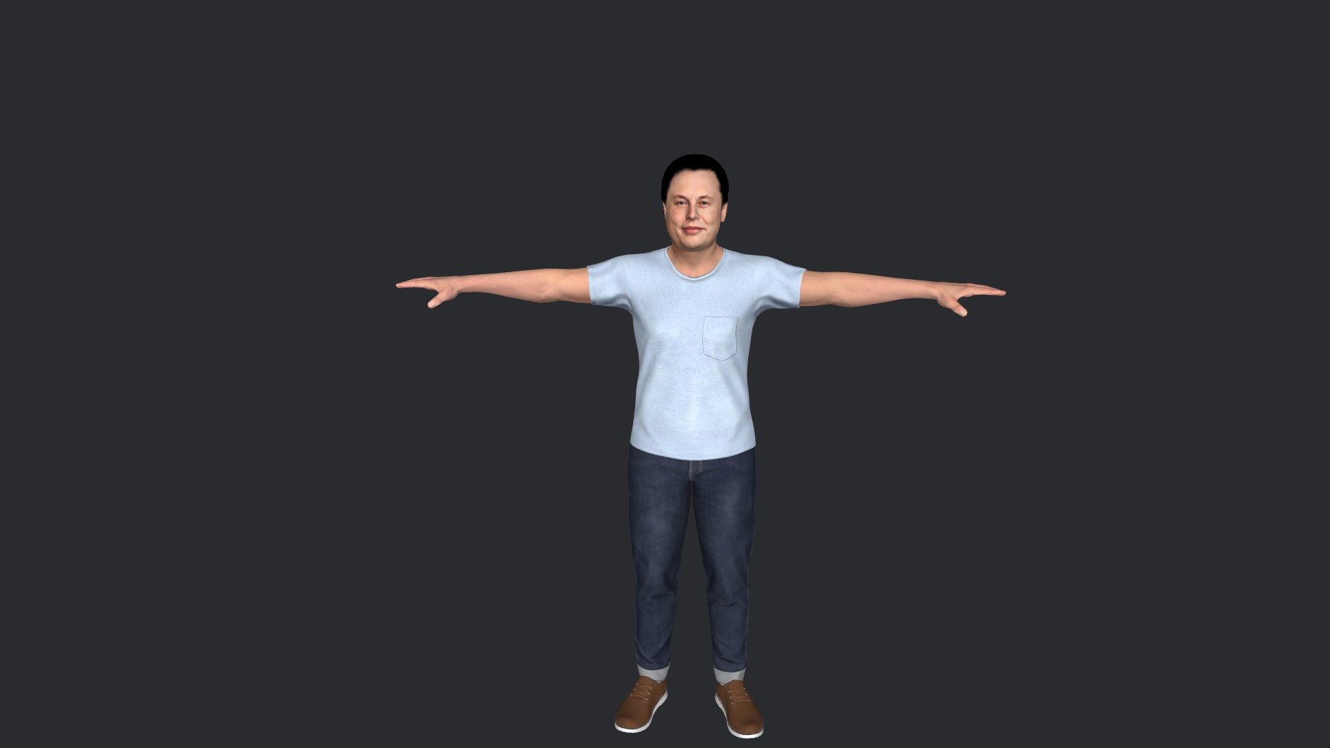 Elon Musk Hyper Realistic Full Body Fully Rigged 3D Character 3D ...