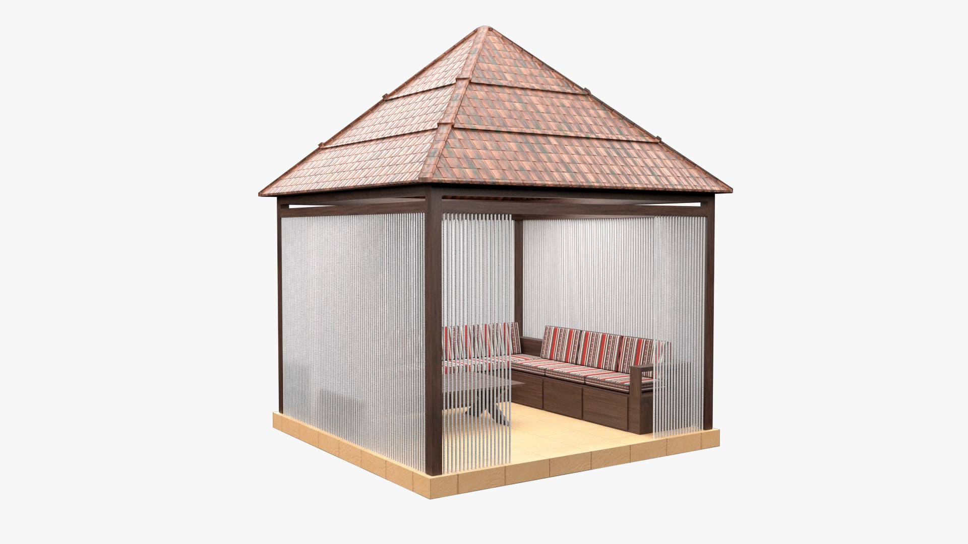 Arabic Traditional Beach Gazebo 3x3 3D Model - TurboSquid 2253149
