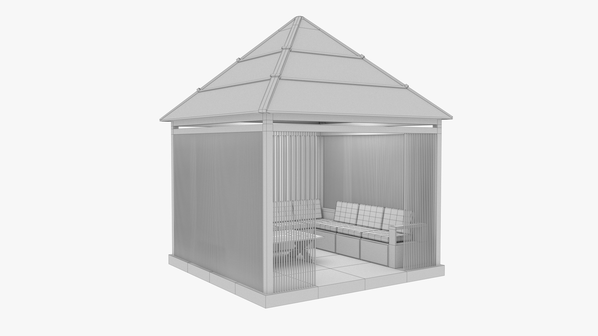 Arabic Traditional Beach Gazebo 3x3 3D Model - TurboSquid 2253149