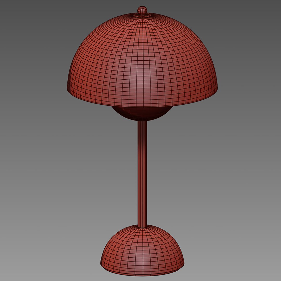 Table Lamp Flowerpot V9 Rechargeable LED Portable Tradition 3D Model ...