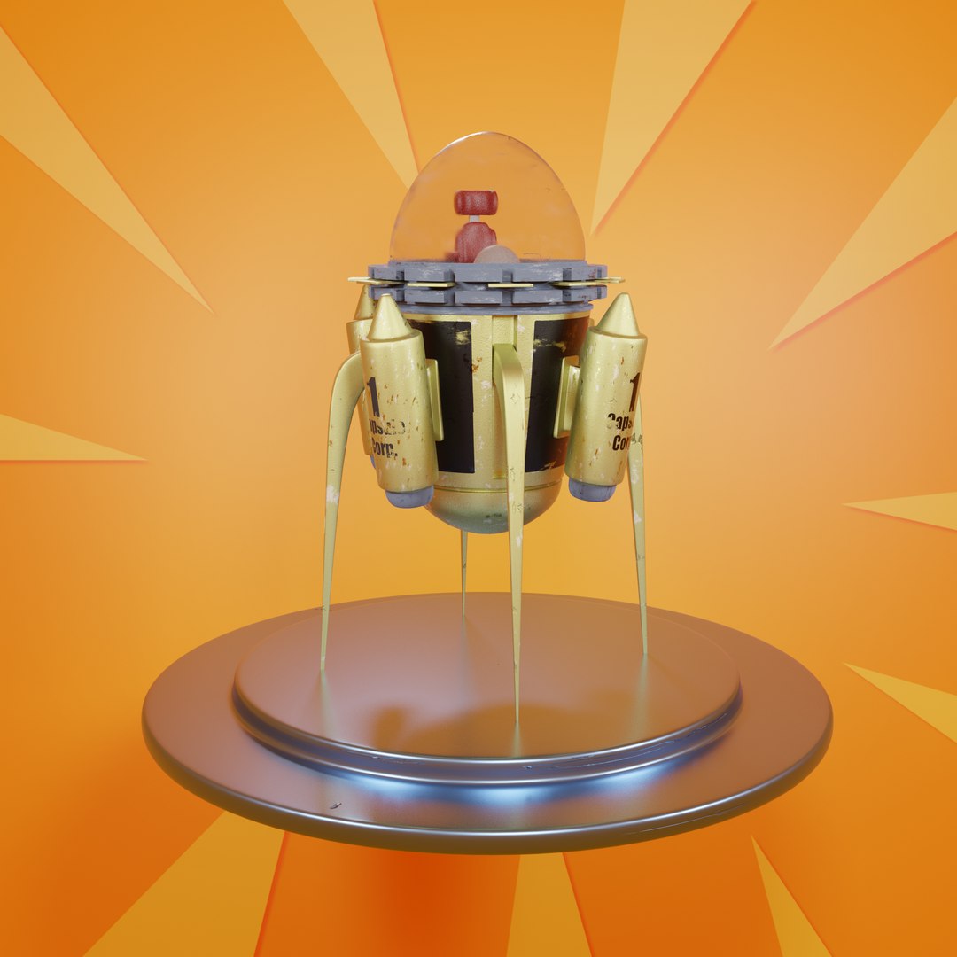 3D Model Trunk Time Machine Dragon Ball - TurboSquid 1597249