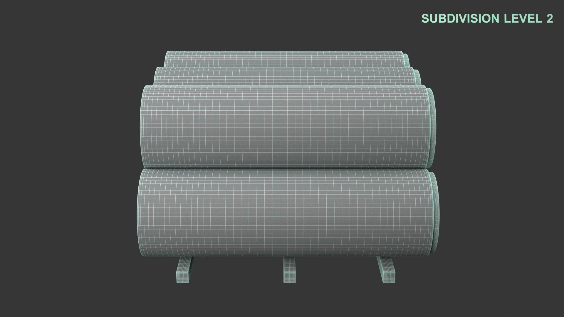 3D Concrete Pipe Stack - TurboSquid 2012955