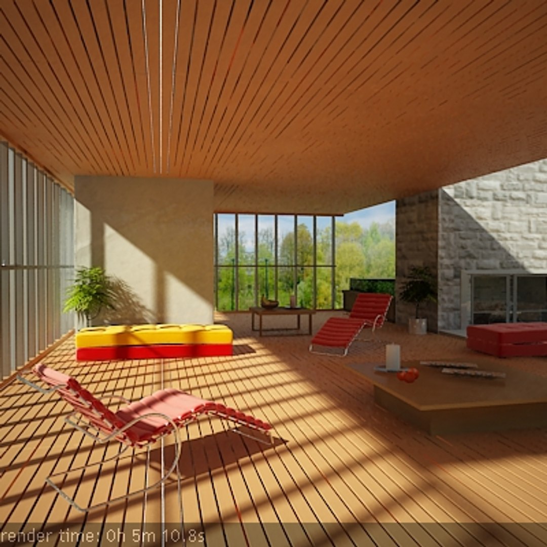 living room interior 3d model
