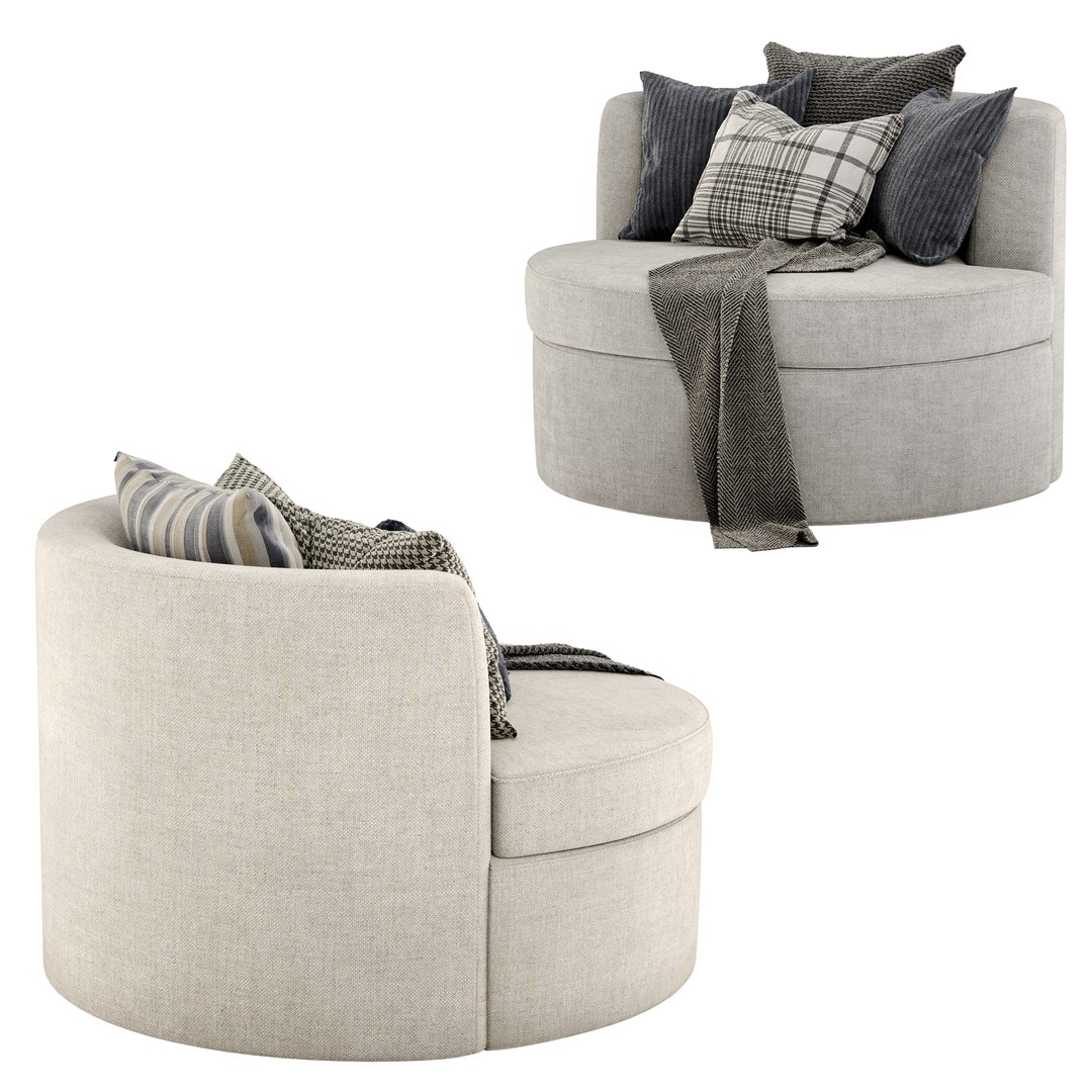 3D Model Ava Armchair By Sofa Company - TurboSquid 2200807