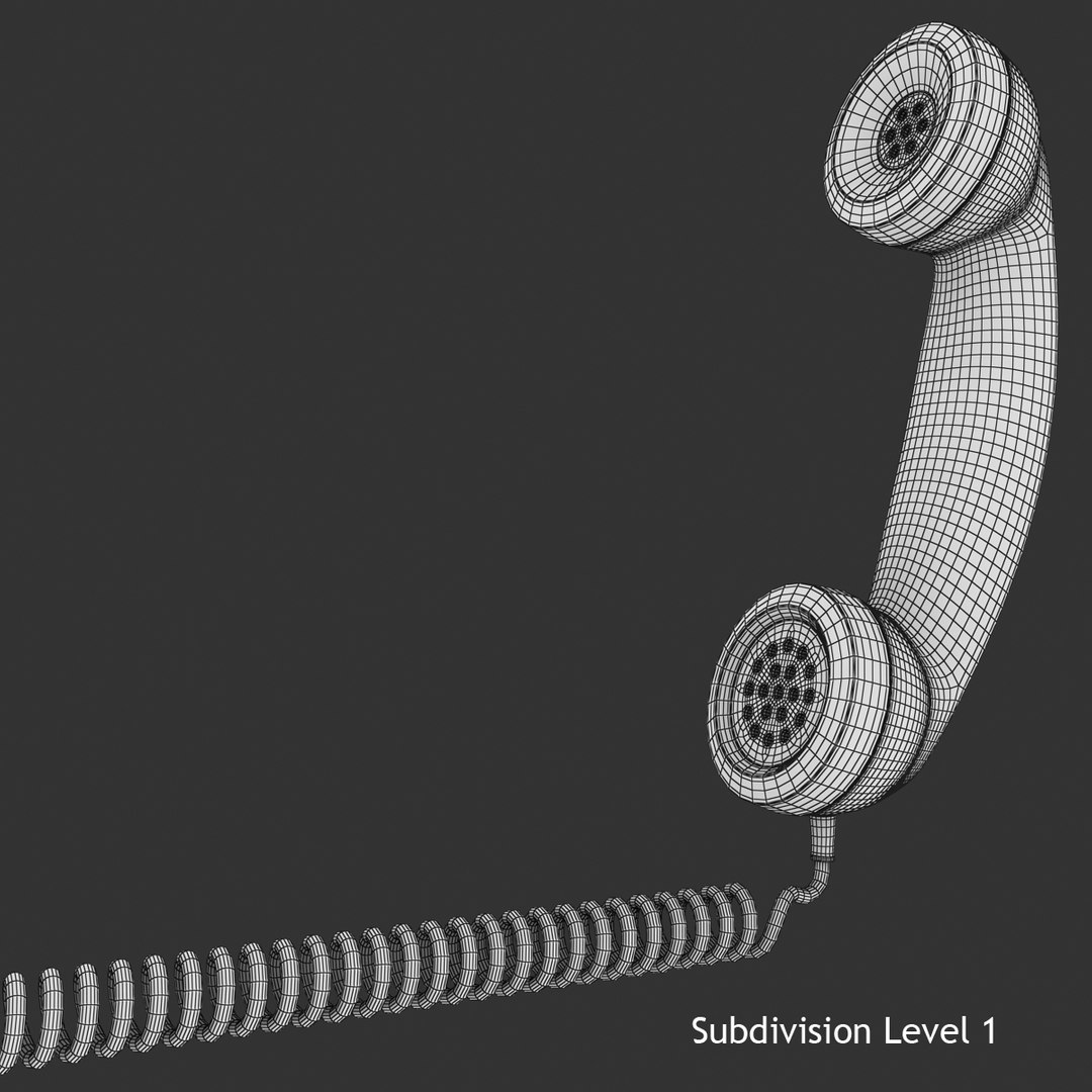 Handset Hand Set 3d Model