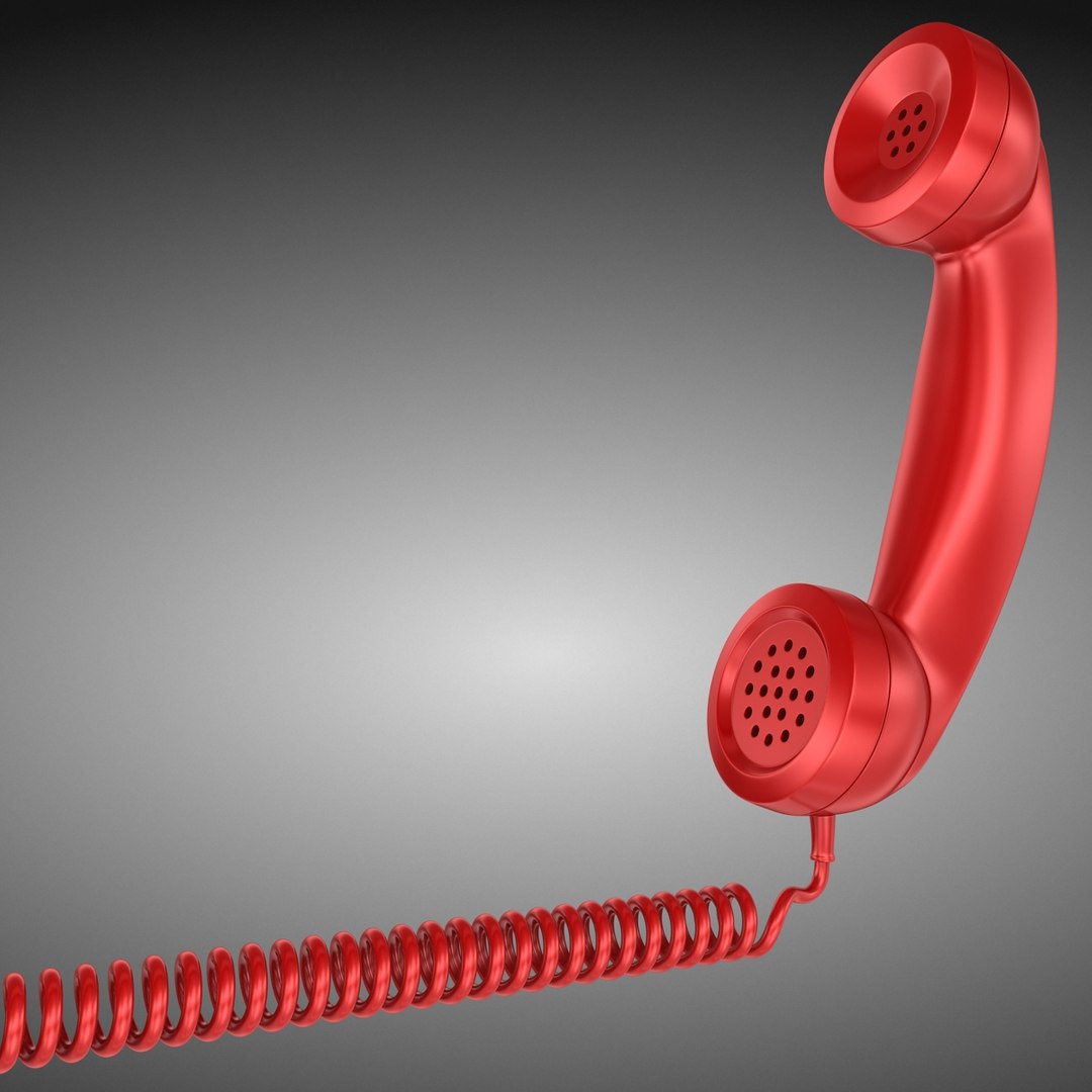 handset hand set 3d model