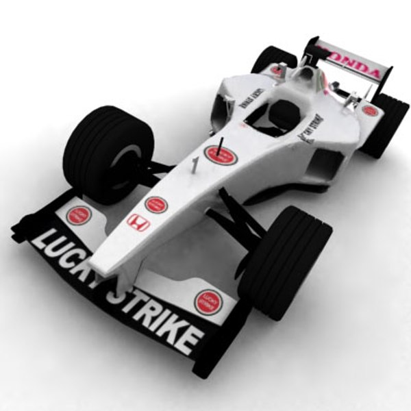 3d honda formula 1 polygonal