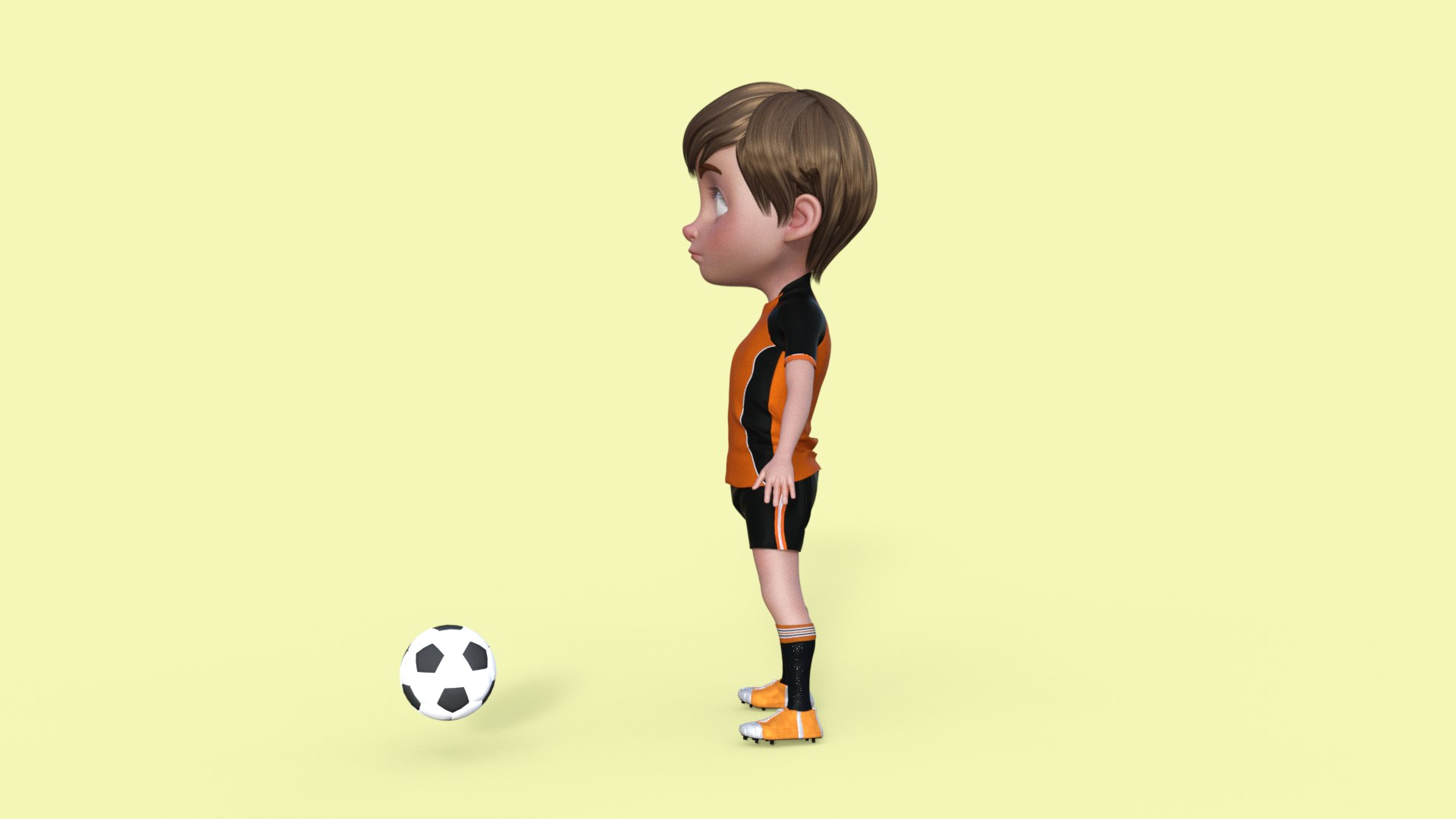 Cartoon Footballer Boy Rigged 3D Model - TurboSquid 1983716