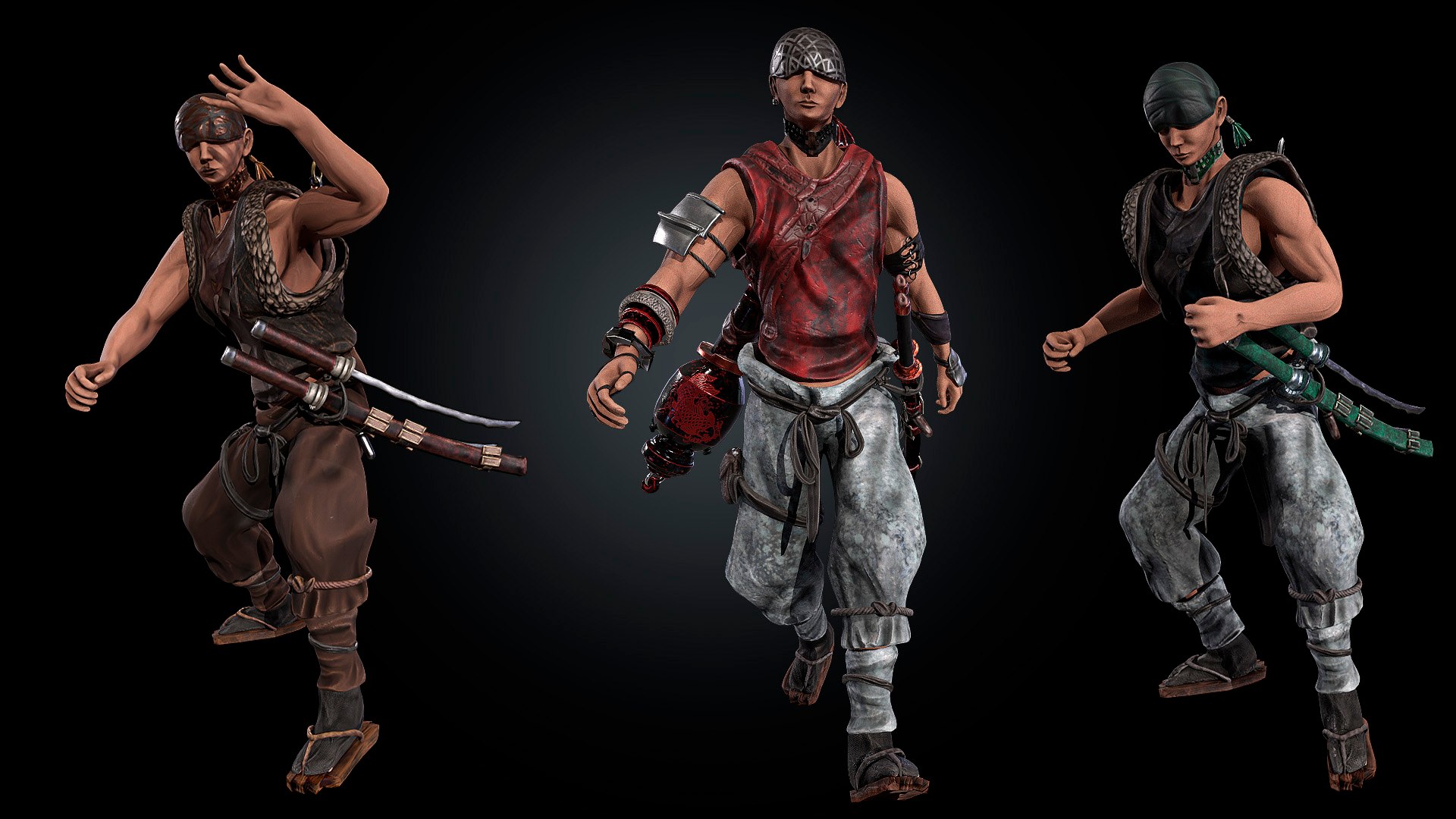 Samurai Brawler 3D Model - TurboSquid 2387762