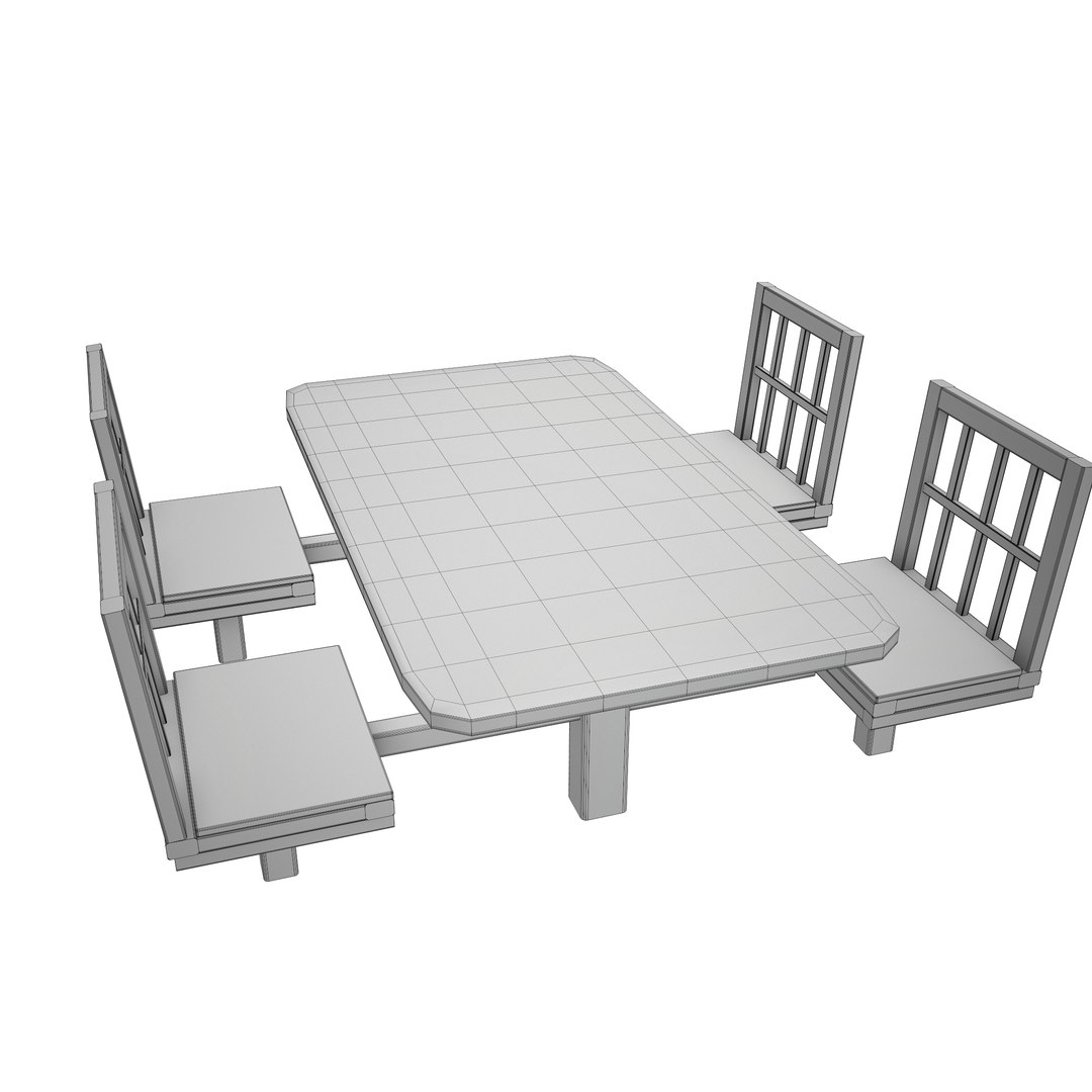 3D Chair Table 06 model - TurboSquid 2172820