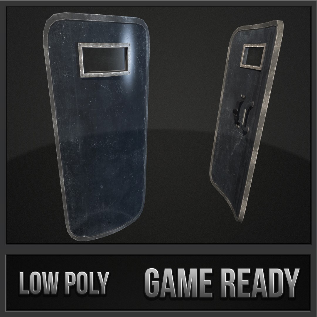 Riot Shield 3d Max