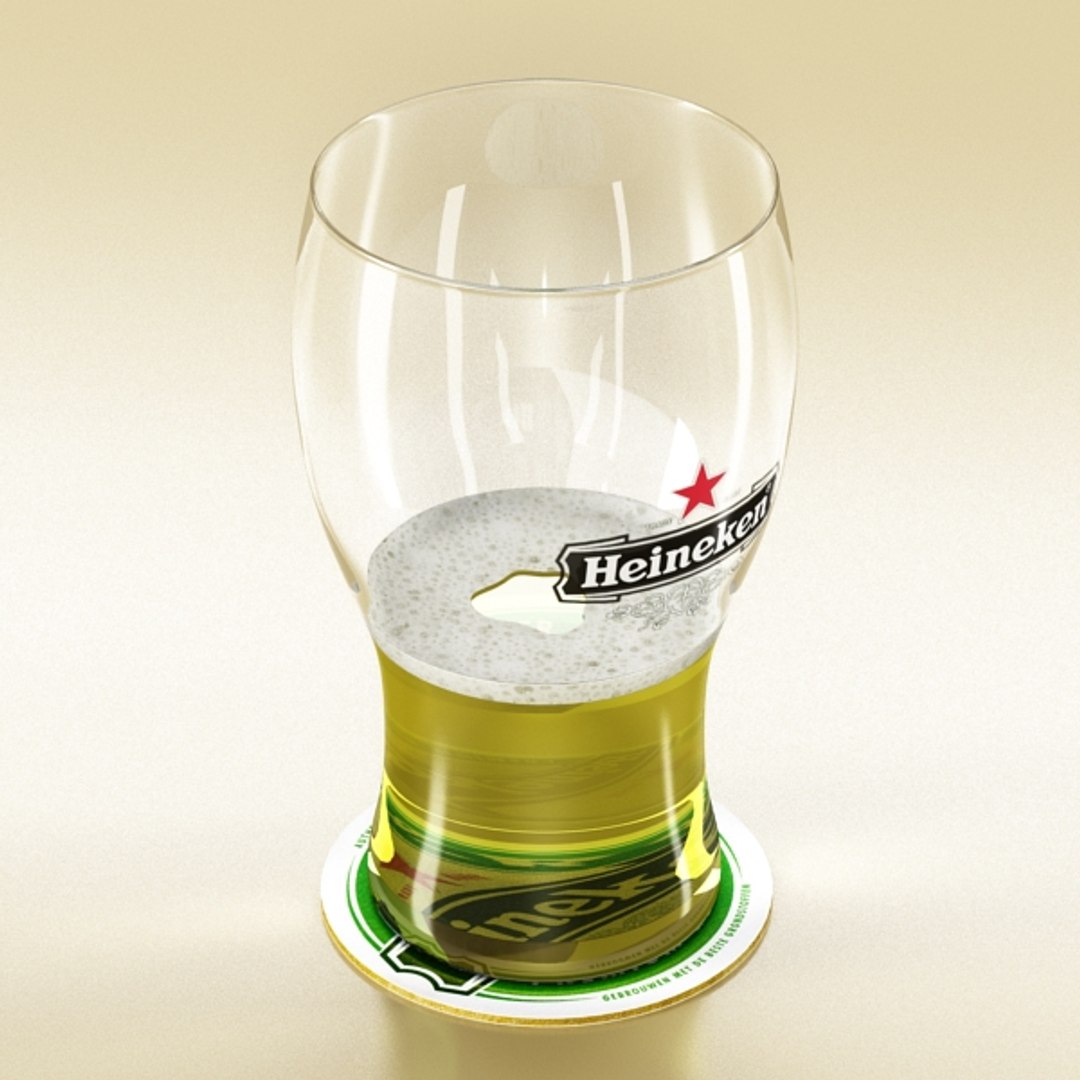 3d Heineken Pint Beer