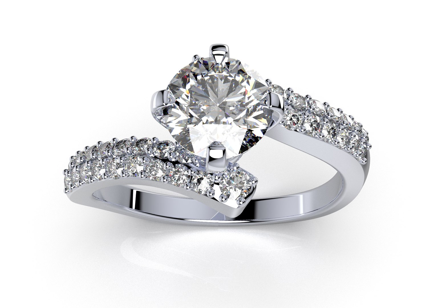 Set Ring Diamond Cad Model - TurboSquid 1656400