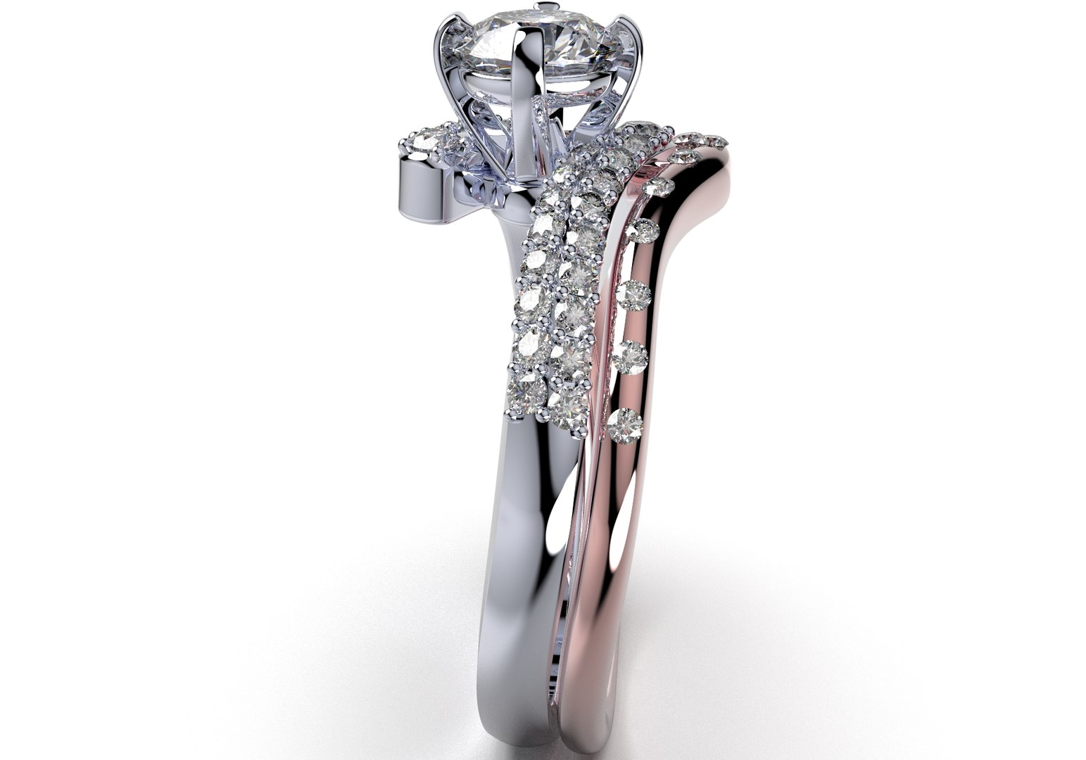 Set Ring Diamond Cad Model - TurboSquid 1656400