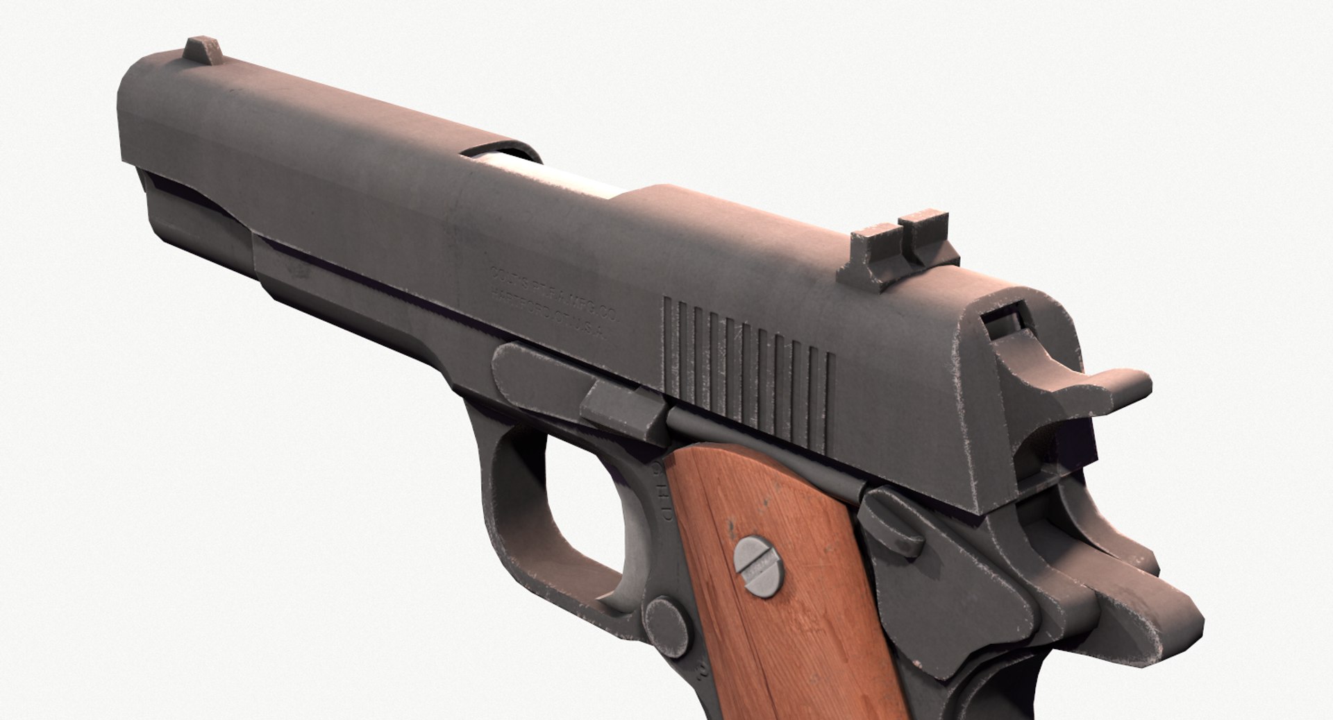 Colt 1911 Pistol 3d Model