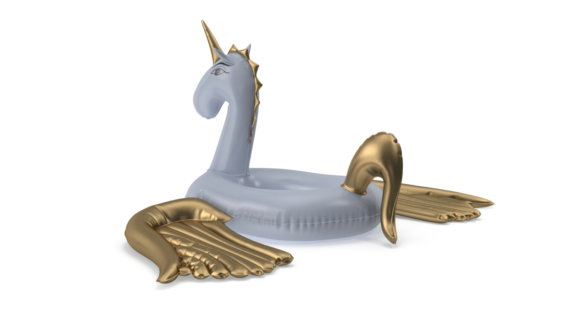 Unicorn Gold Pool Float Model - TurboSquid 1419941