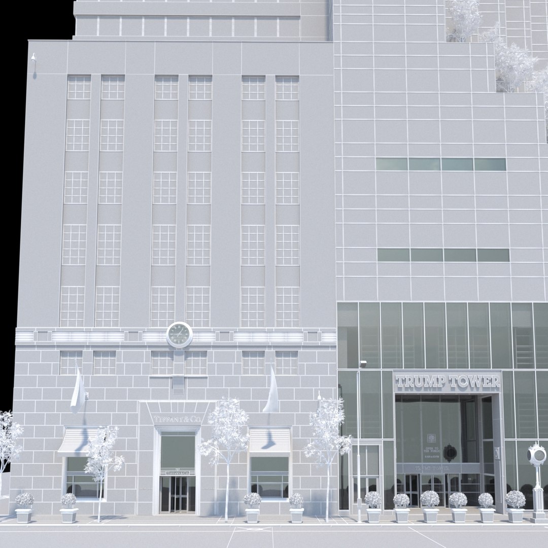 trump tower new york 3d model