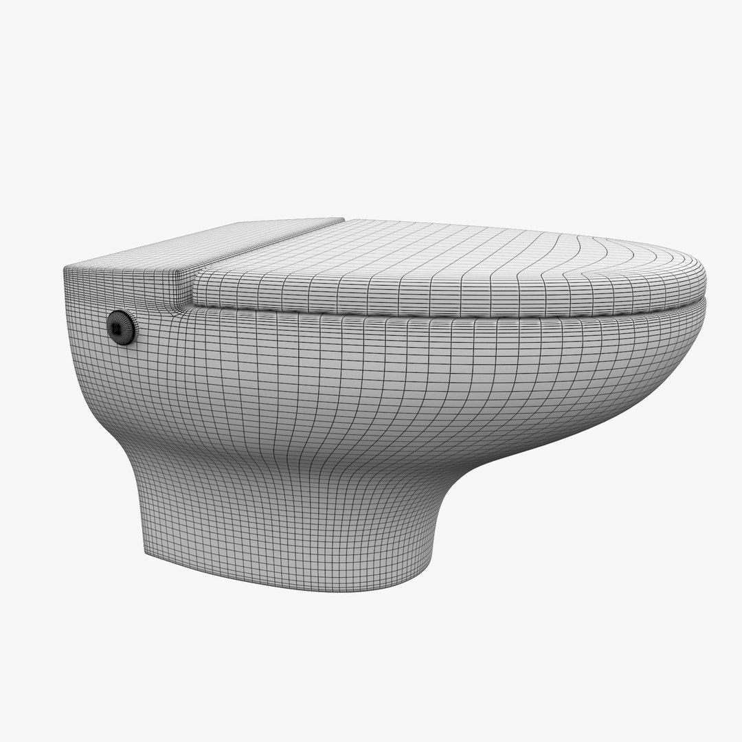 3d model toilet bowl