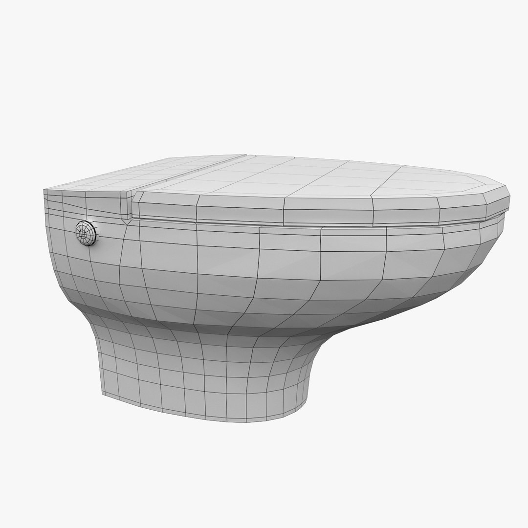 3d model toilet bowl