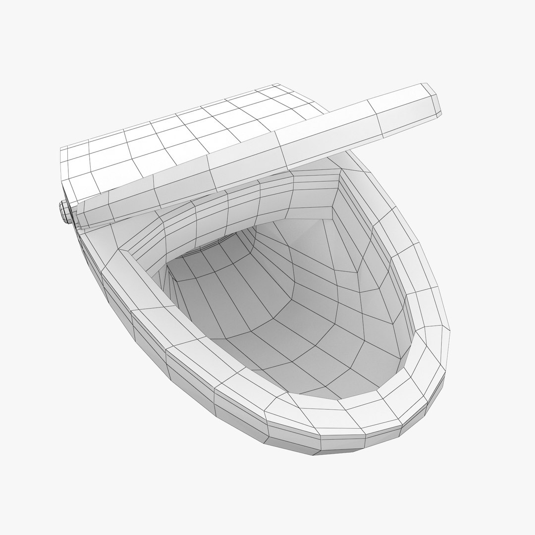3d model toilet bowl