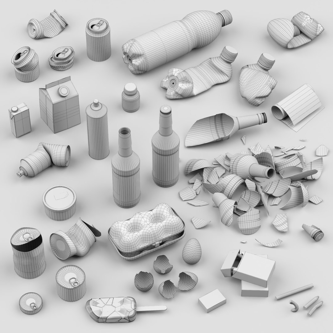 Garbage 3D Model - TurboSquid 1429871