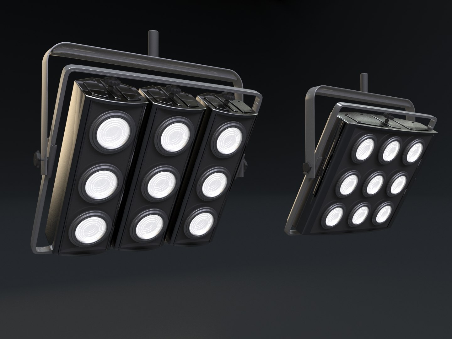 Hanging Studio Light Fixtures 3D Model - TurboSquid 1370465
