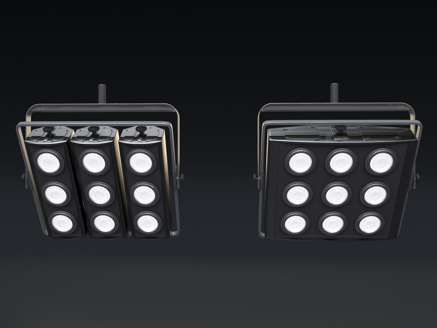 Hanging Studio Light Fixtures 3D Model - TurboSquid 1370465