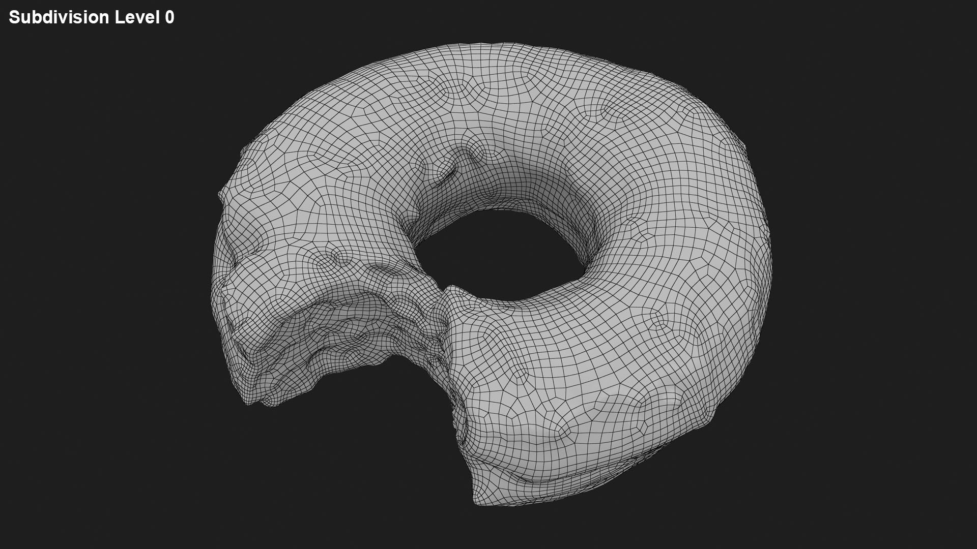 Bite Donut 01 3D Model - TurboSquid 2194662