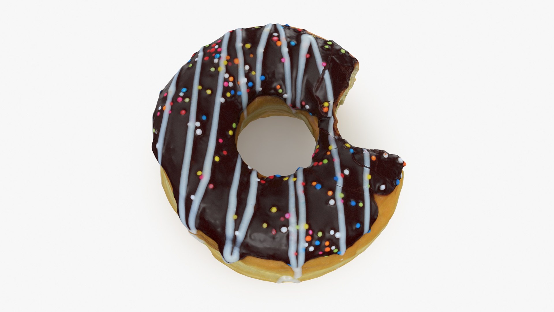 Bite Donut 01 3D Model - TurboSquid 2194662