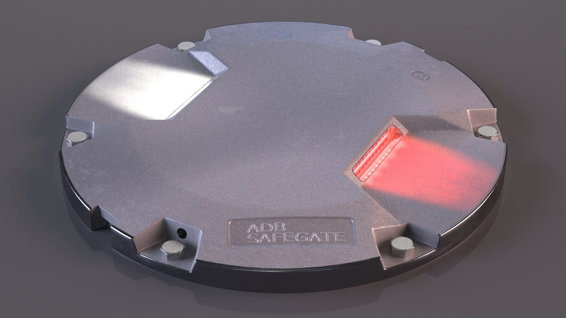 3D White Red Runway Centerline Light Double - TurboSquid 2055309