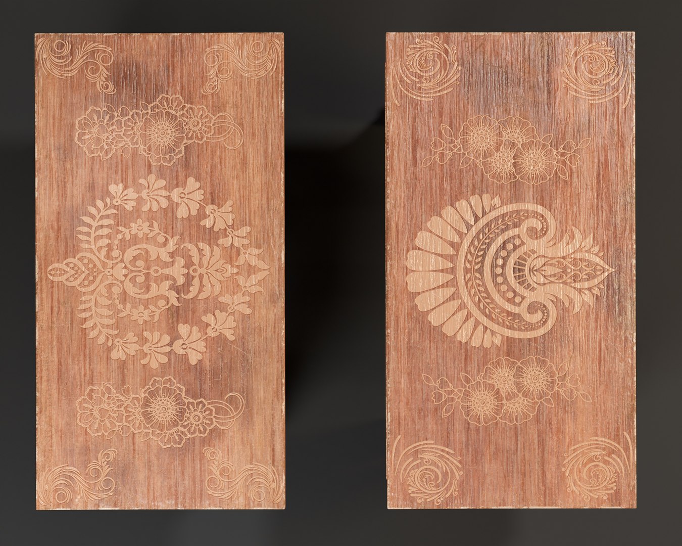 3D Japanese Curved Tables Model - TurboSquid 2357186