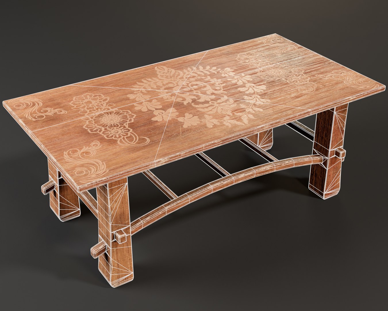 3D Japanese Curved Tables Model - TurboSquid 2357186
