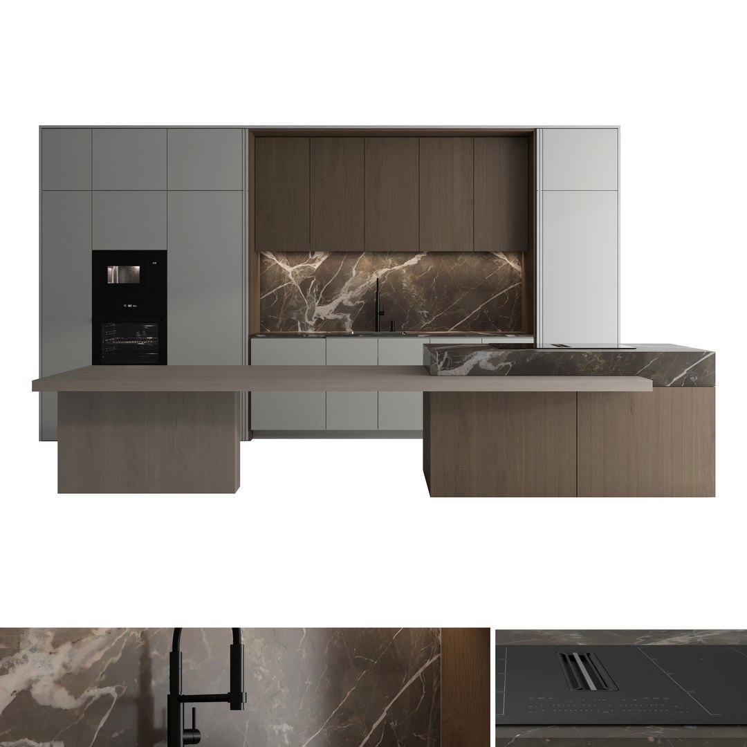 3D Kitchen Set 20 - TurboSquid 2150384