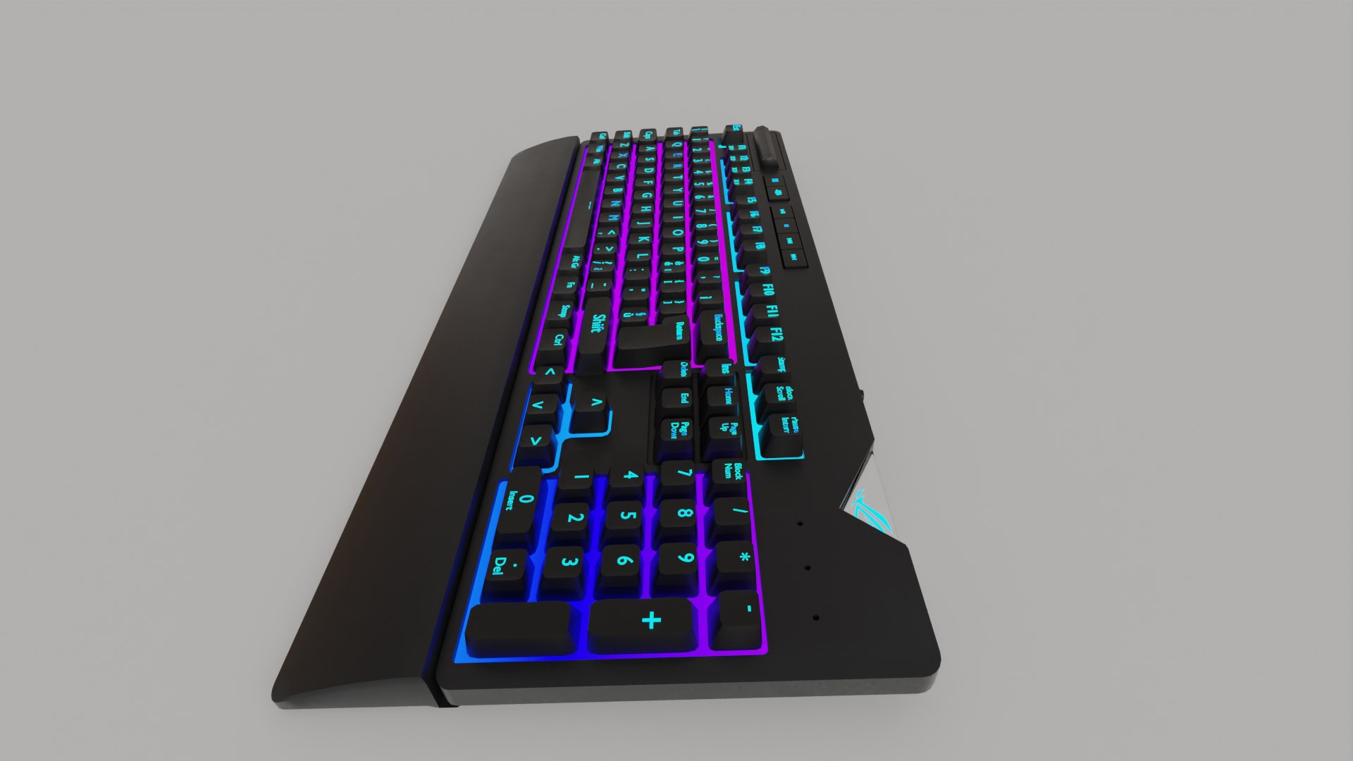 3D ASUS ROG RGB Gaming Keyboard Gaming Setups Model - TurboSquid 2079216