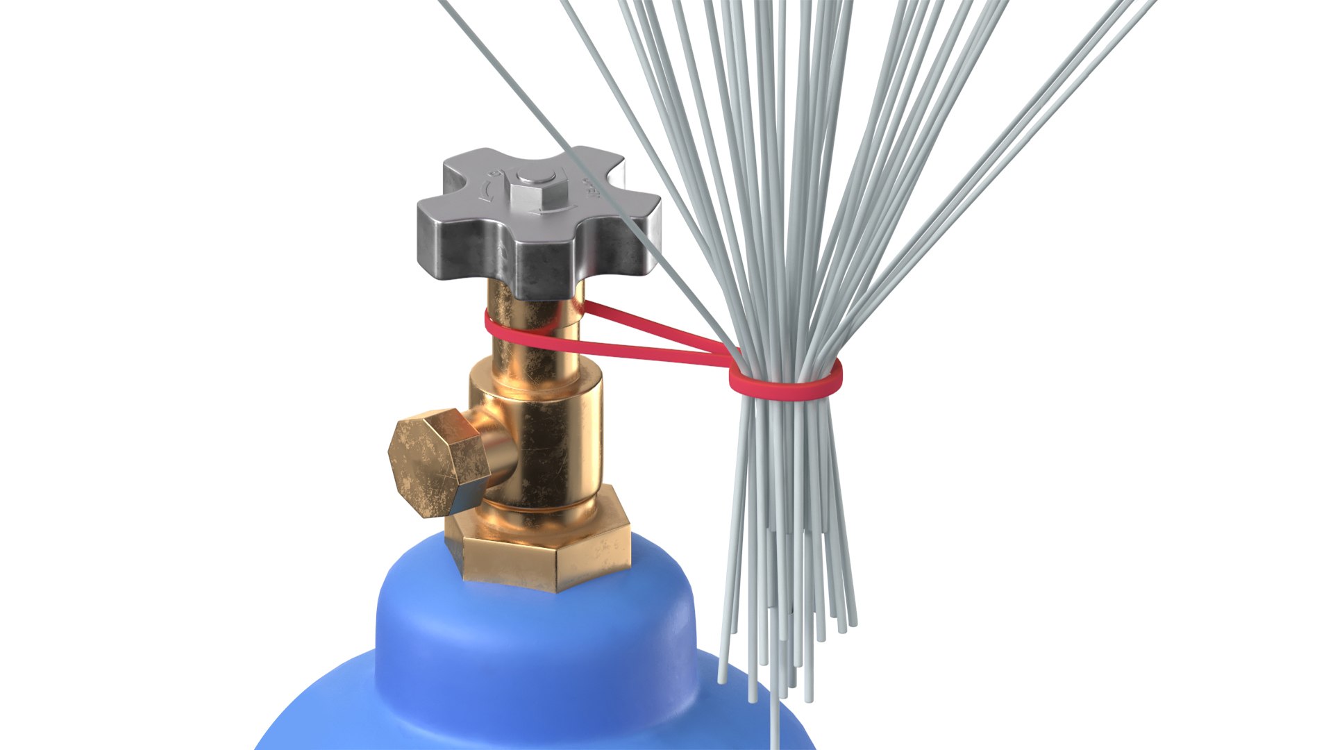 Stylized Balloons And A Helium Cylinder 3D Model - TurboSquid 1820191