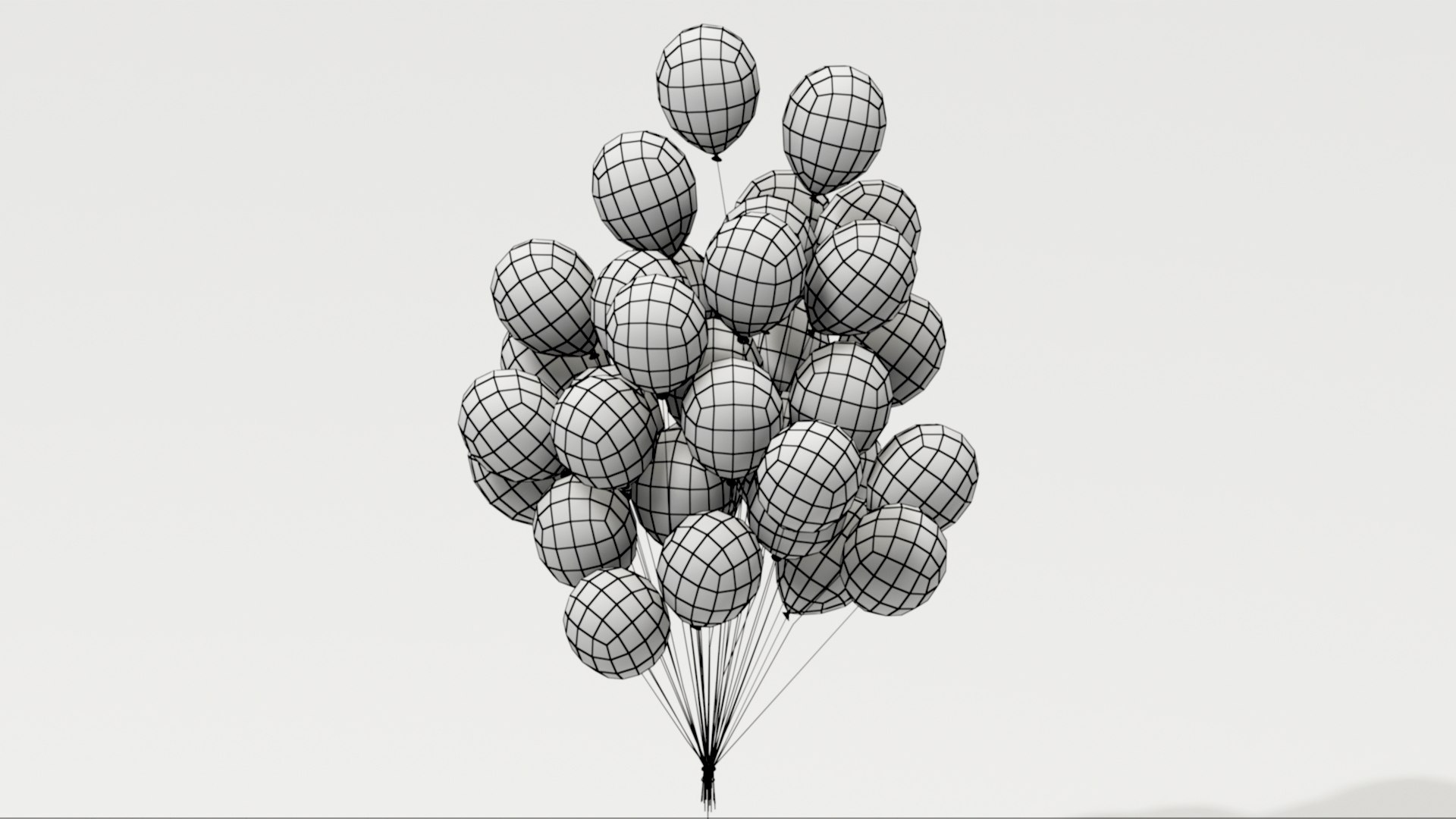 Stylized Balloons And A Helium Cylinder 3D Model - TurboSquid 1820191