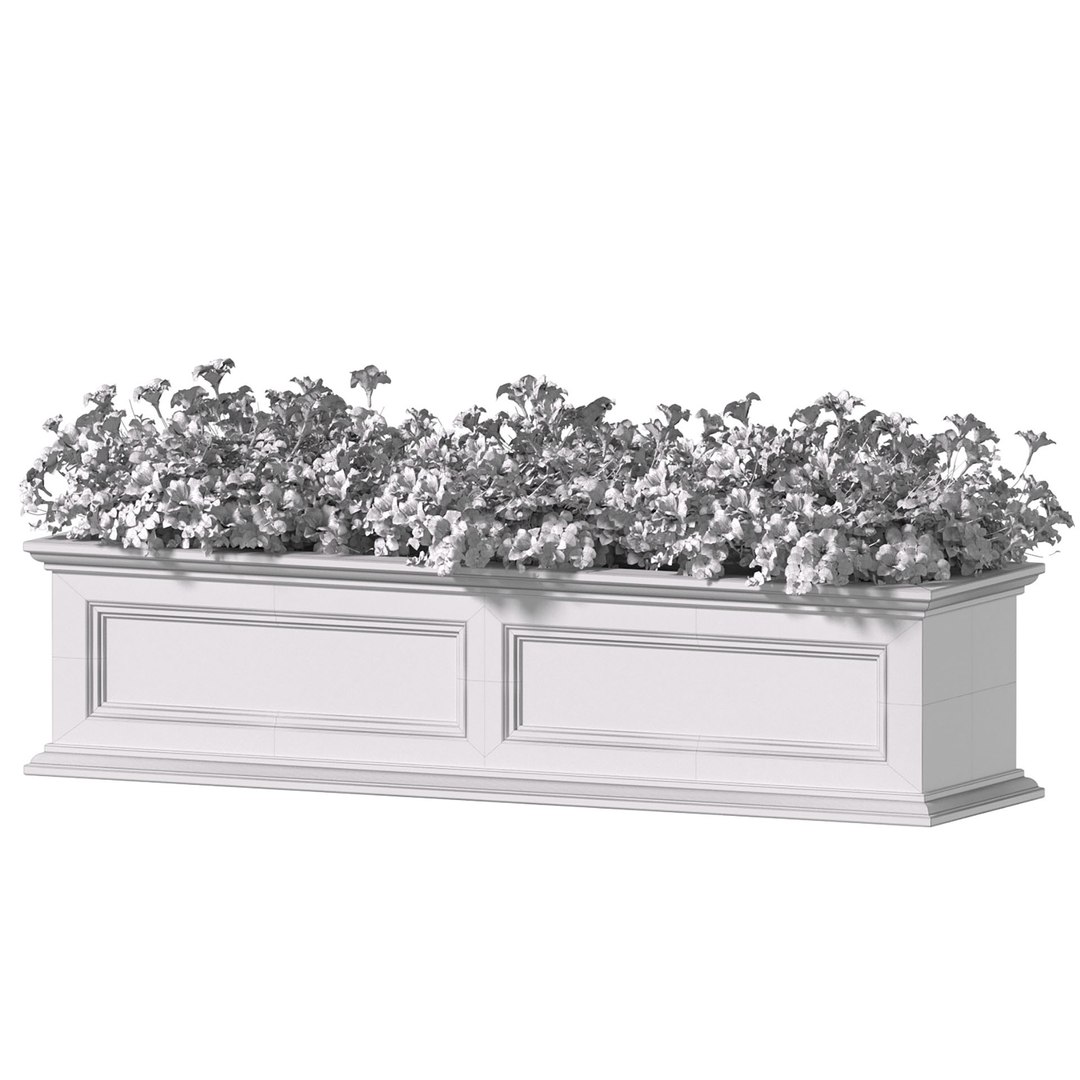3D Window box flower pot Balcony container garden - TurboSquid 2146766