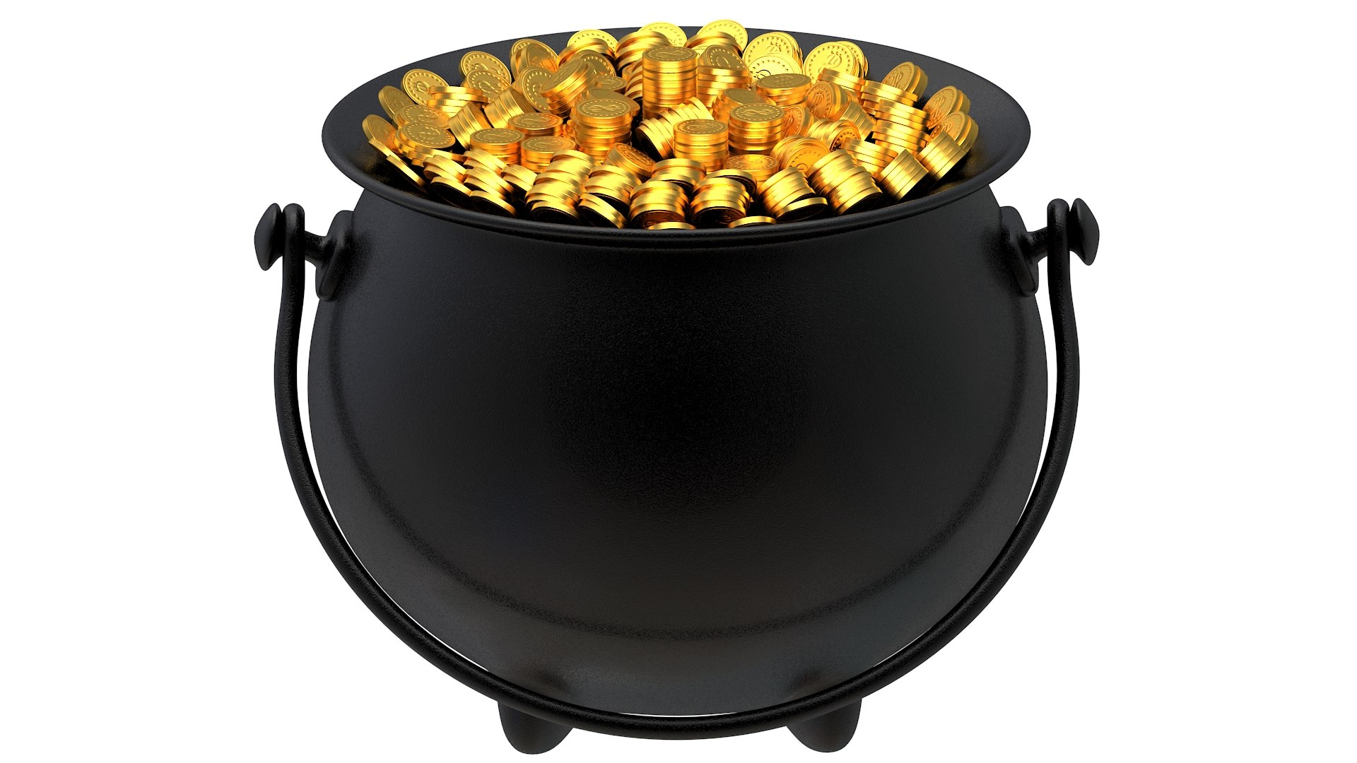 3D Pot Of Gold Collection Model - TurboSquid 1857982