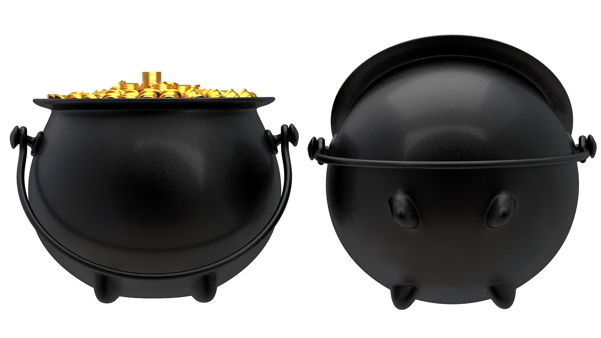 3D Pot Of Gold Collection Model - TurboSquid 1857982