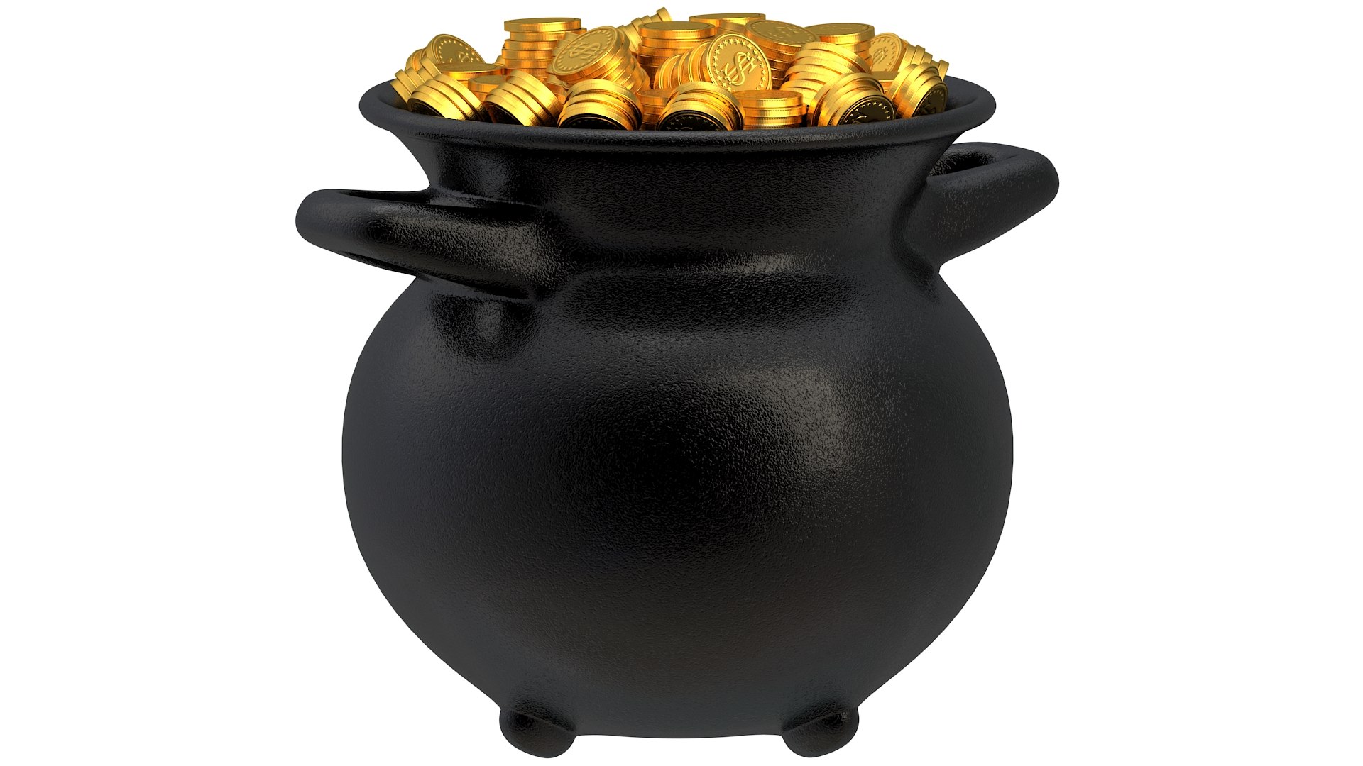 3D Pot Of Gold Collection Model - TurboSquid 1857982