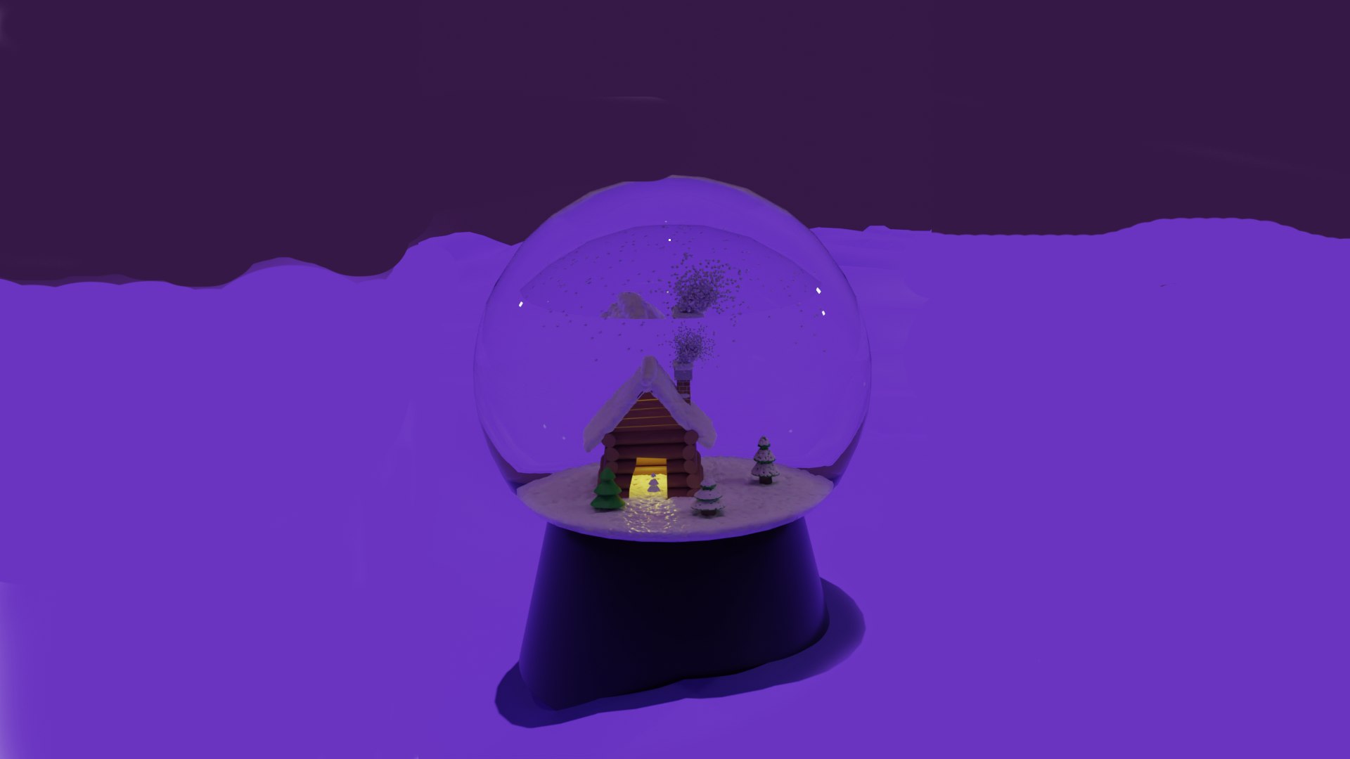 A Winter Wonderland In A Glass Sphere 3D Model - TurboSquid 2056462