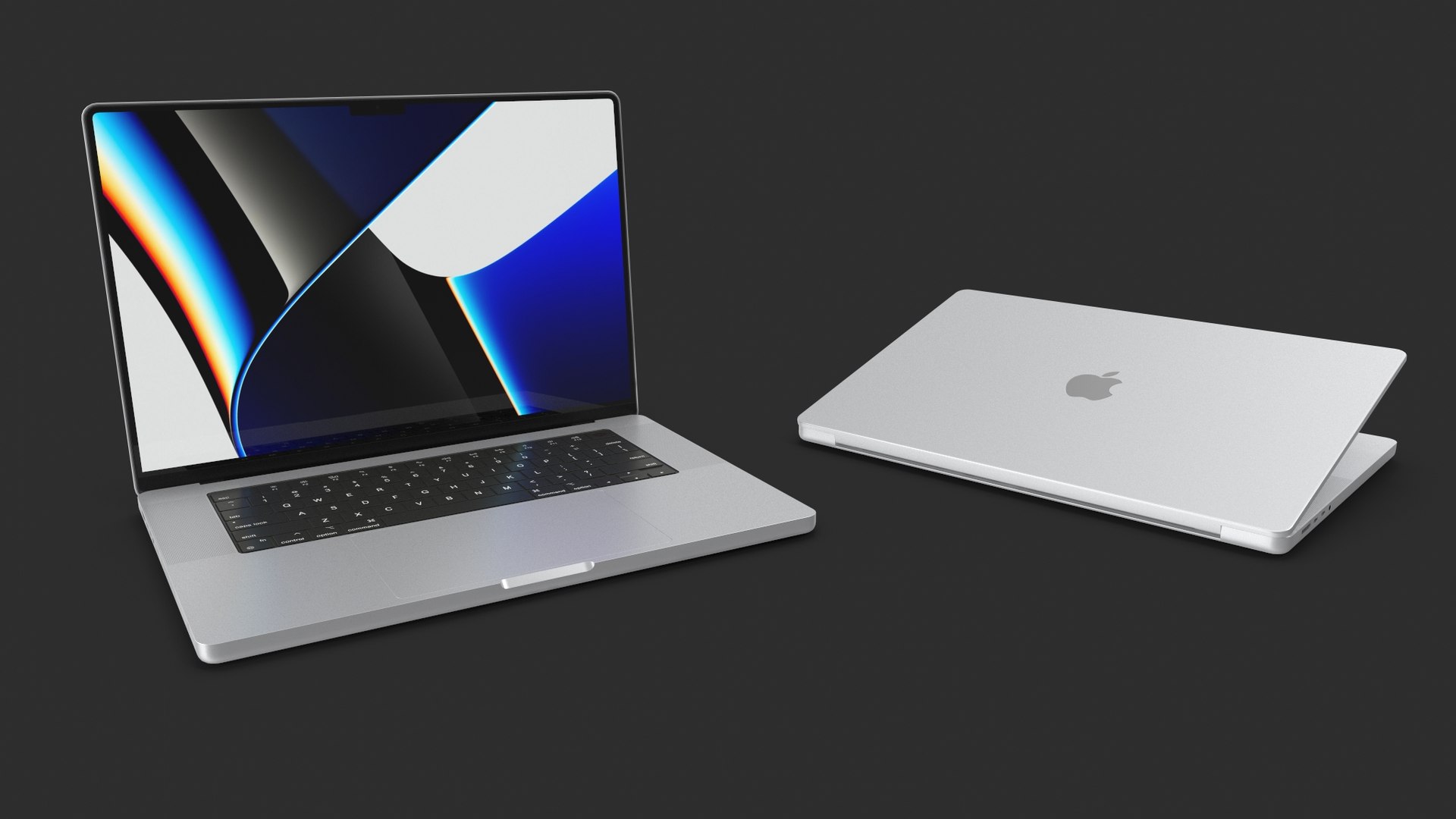 Silver MacBook Pro 16 Inch 2021 Model - TurboSquid 1829990