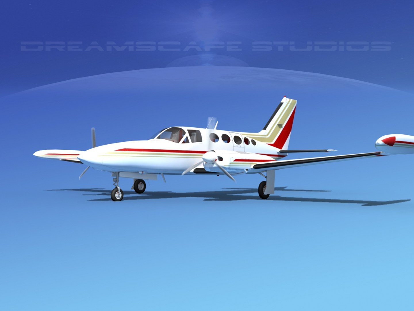 propellers cessna 414 chancellor dxf