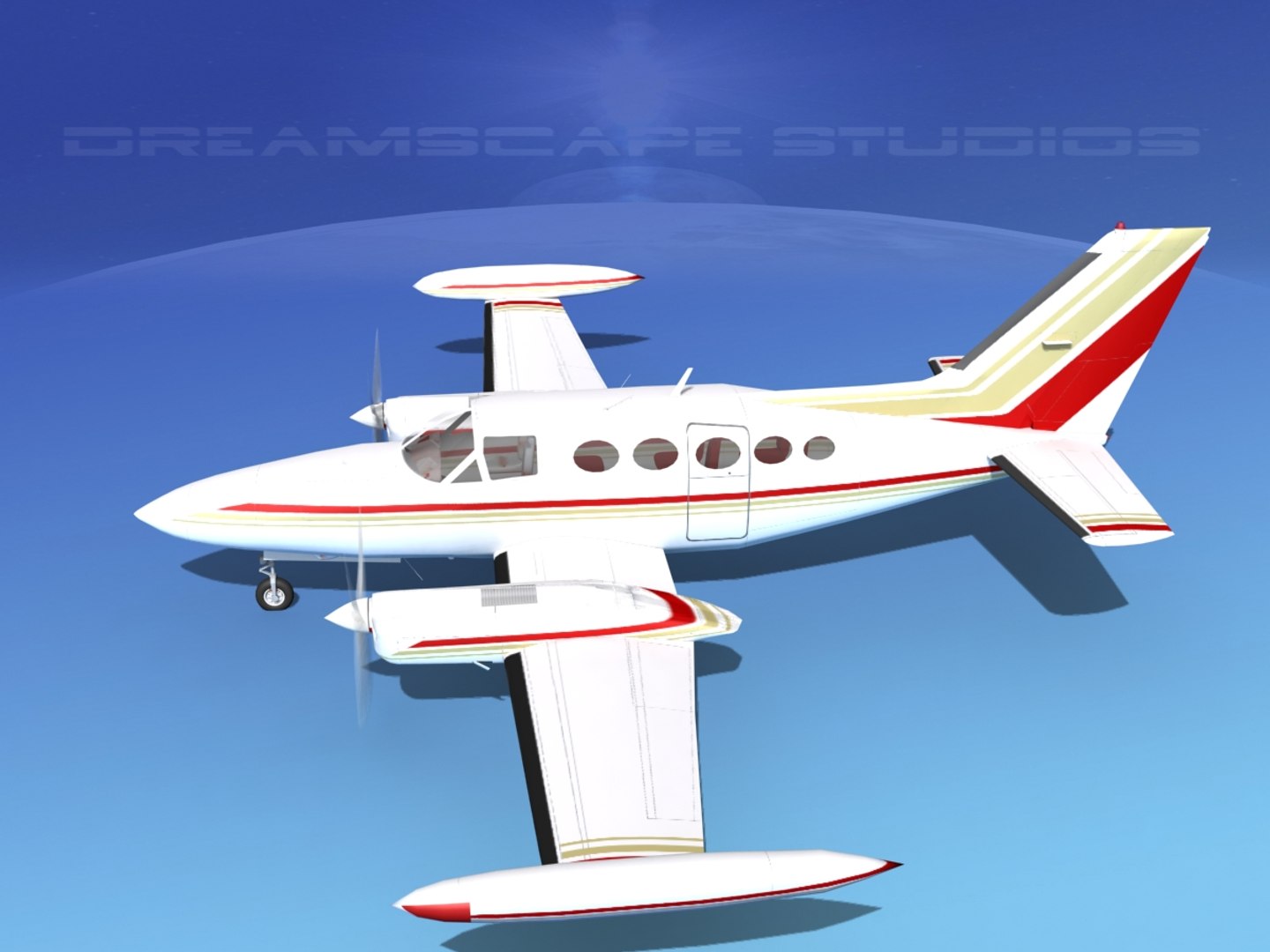 propellers cessna 414 chancellor dxf