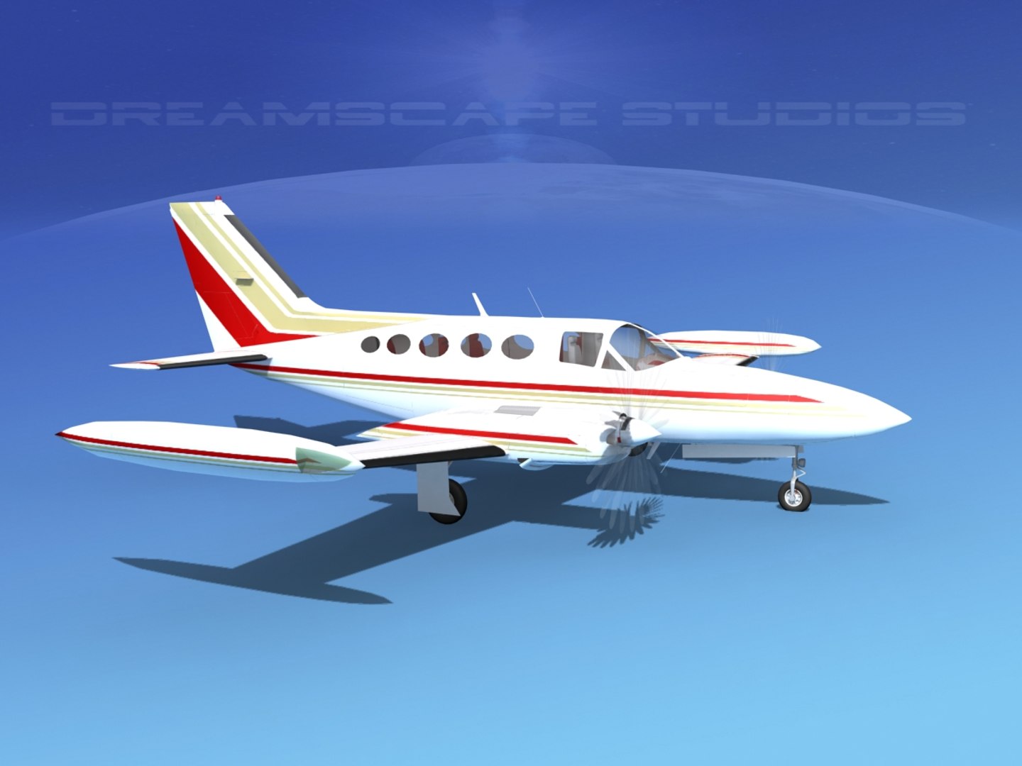 propellers cessna 414 chancellor dxf